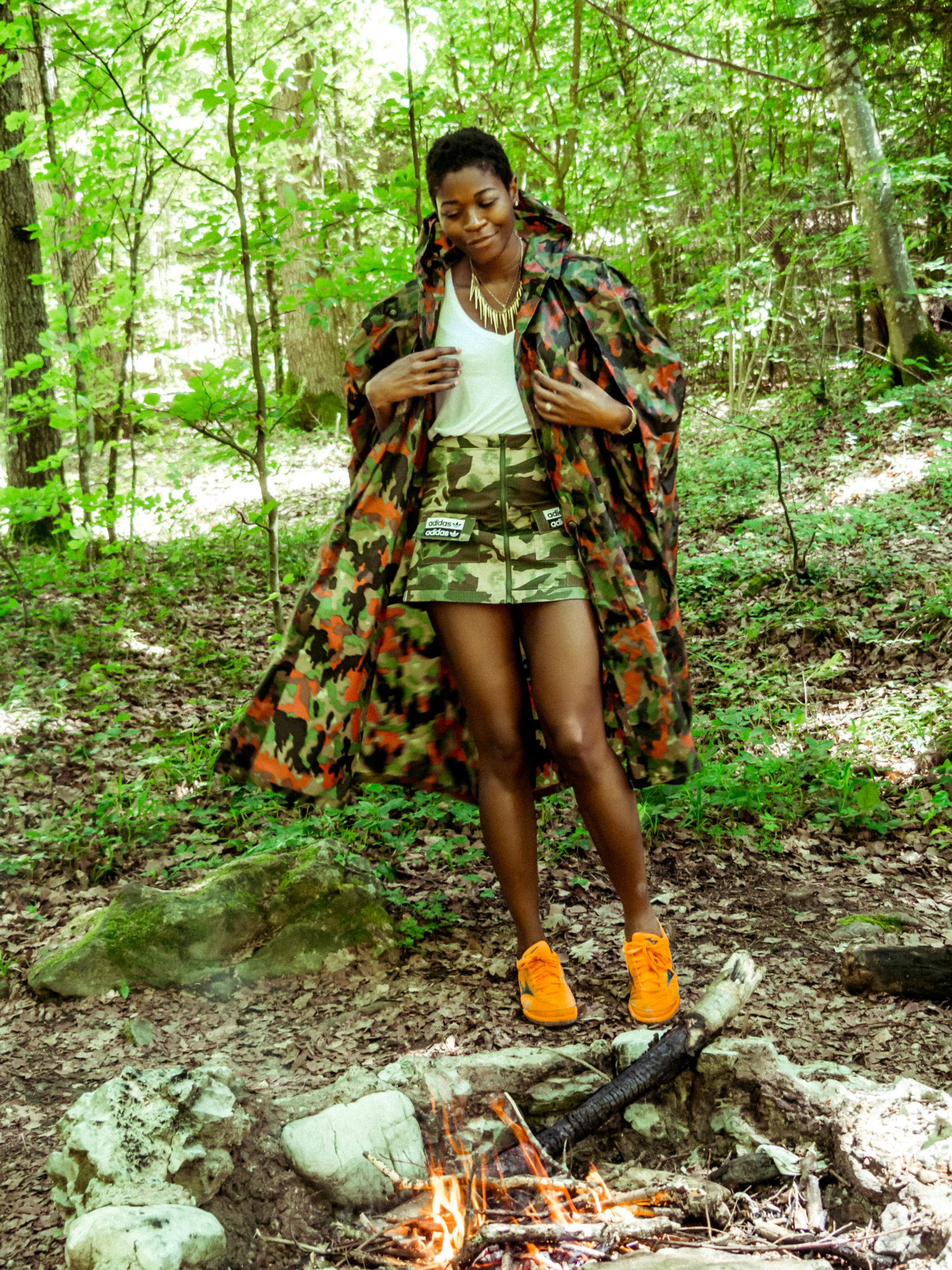 Utilitarian Style with Camo Prints & Neon « TallFashionBlog